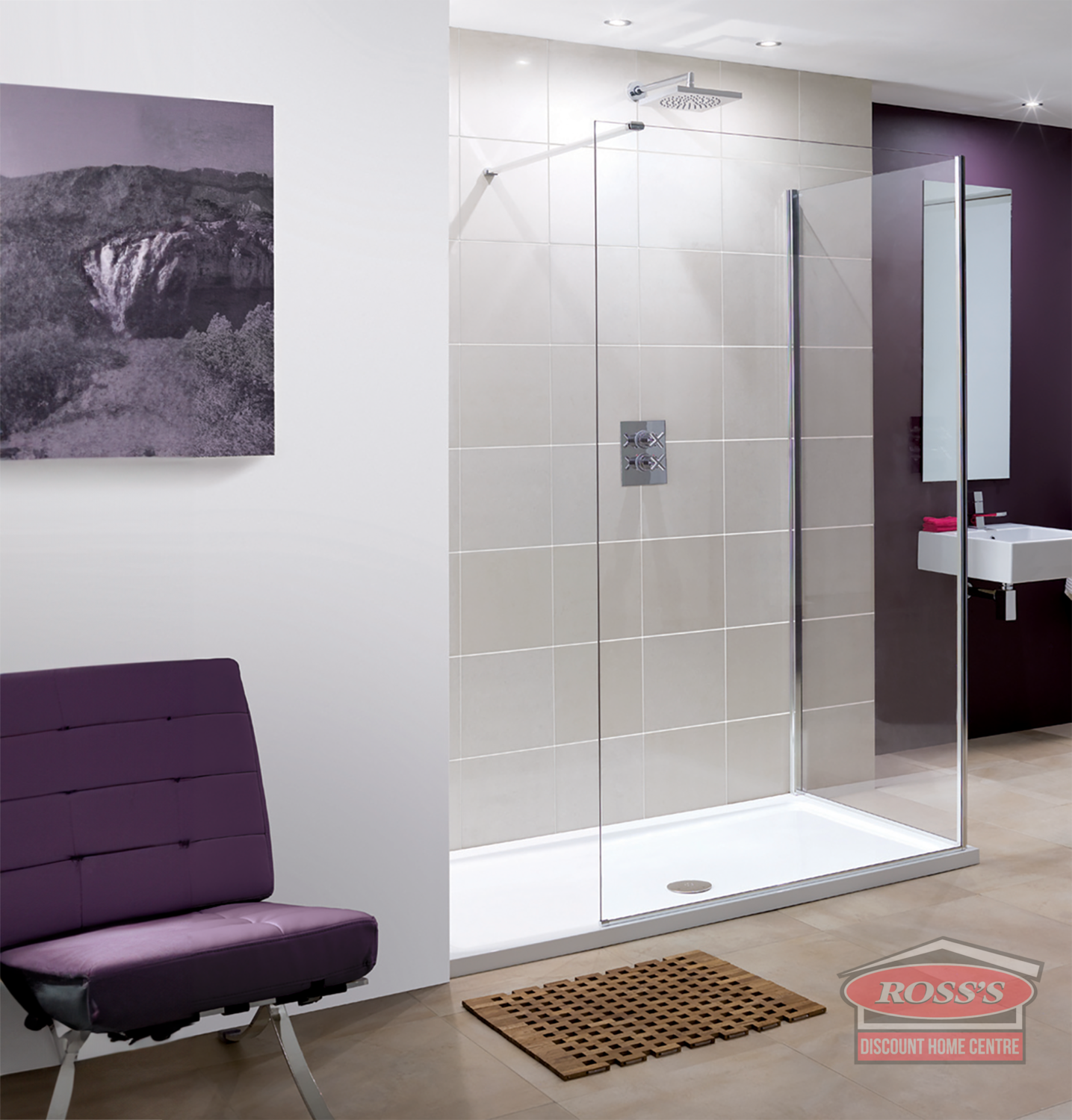 Horizontal Bracing Support Arm - Walk-In Shower Panels at Ross's